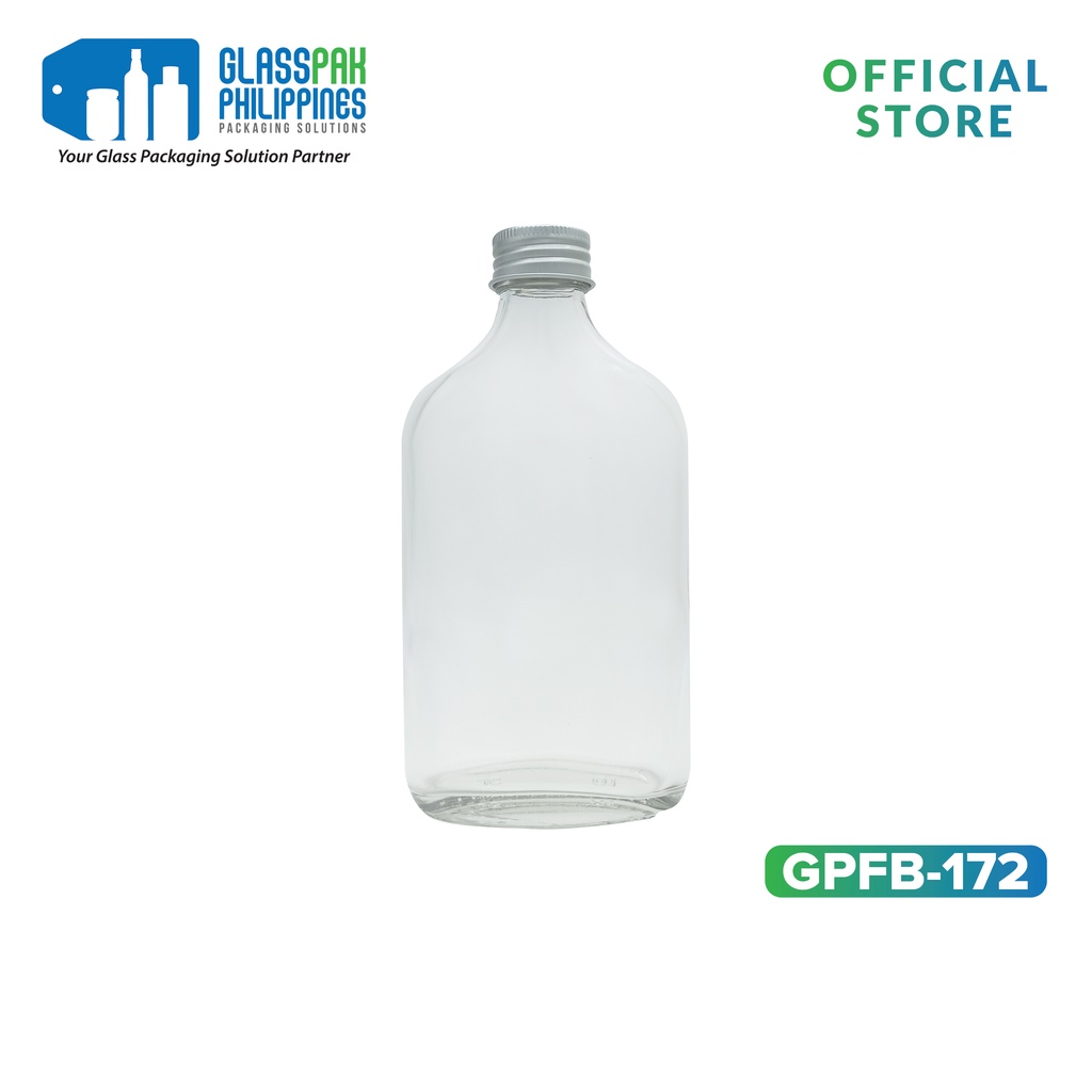 Glasspak 270ML Clear Glass Lapad Tanduay Bottle with Cap Leak Proof Container | Shopee Philippines
