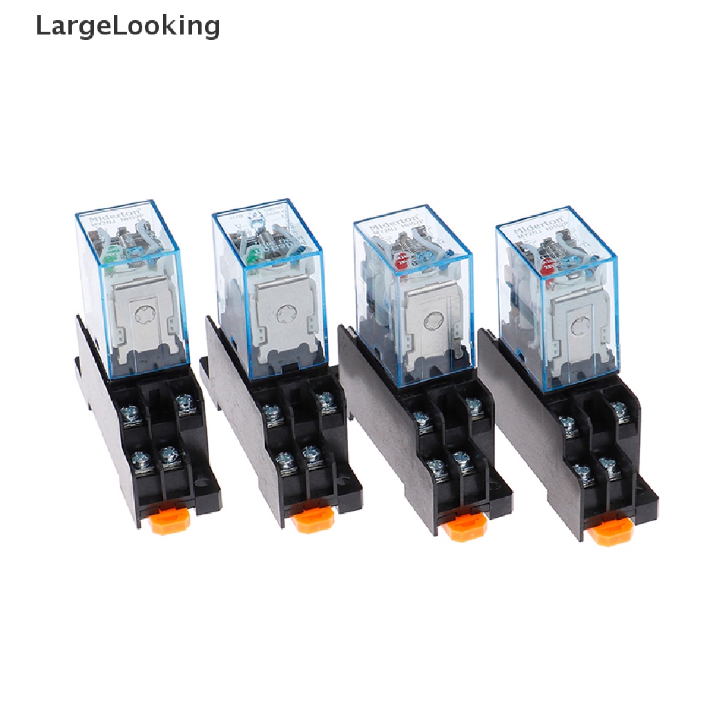 [LargeLooking] AC220V 12VDC 24VDC 24VAC 5A 8PIN Coil Power MY2N-J Relay ...