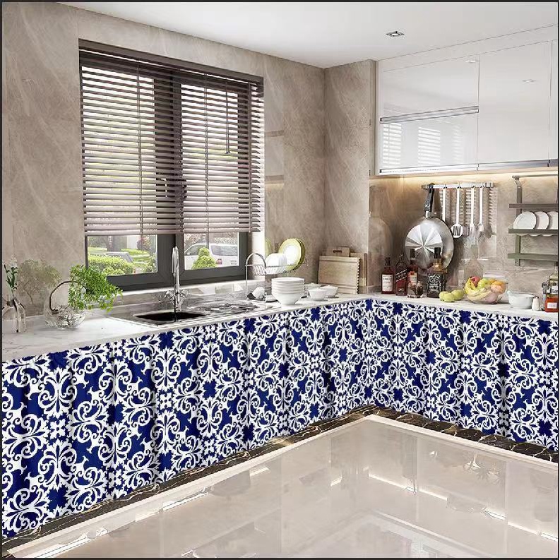 Black Grey Kitchen Sink Curtain Lababo Under Sink Curtains Short Half ...