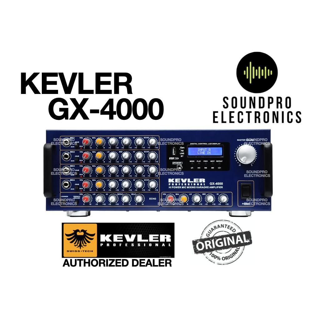 Kevler GX-4000 High Power Karaoke Amplifier 900W | Shopee Philippines