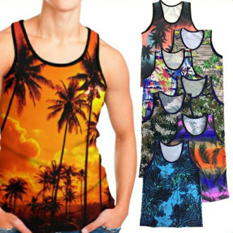 TROPICAL / SUMMER SANDO FOR MEN | Shopee Philippines
