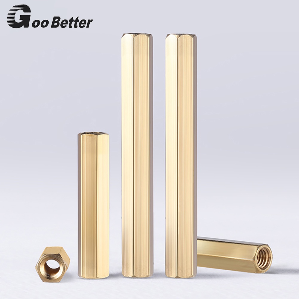 M5 M6 Female-Female Spacer Thread Pillar Extra Long Brass PCB Studs ...