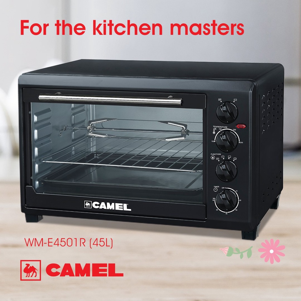 Camel WME-4501R Electric Oven 45L (Black) | Shopee Philippines