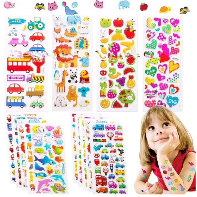 Embossed Character Image Sticker | Shopee Philippines