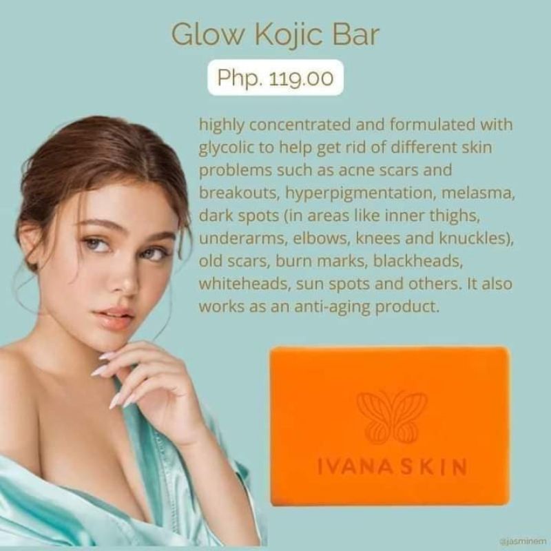 Ivana Skin Glow Kojic Bar Soap | Shopee Philippines