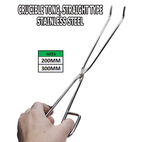 CRUCIBLE TONG, STRAIGHT AND CURVED TYPE STAINLESS STEEL | Shopee ...