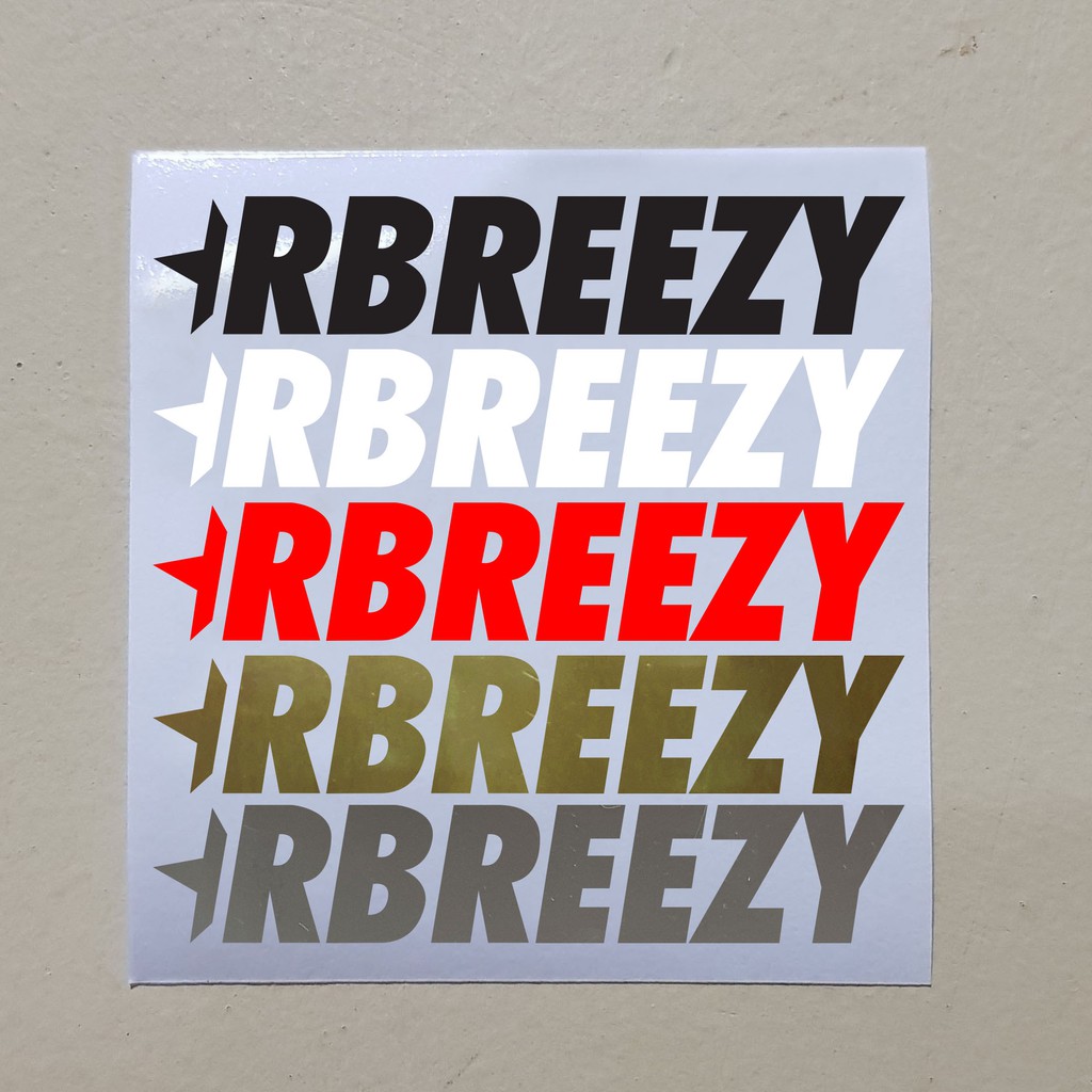RBREEZY logo, vinyl cutouts | Shopee Philippines