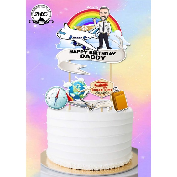 Pilot Customize Cake Topper | Shopee Philippines