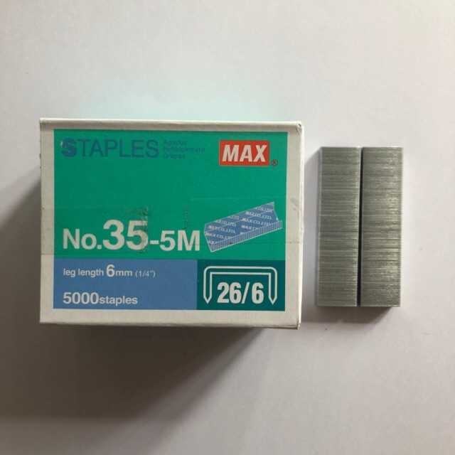 MAX Staples No. 35-5M or 26/6 | Shopee Philippines