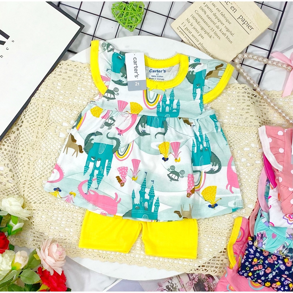 CARTER'S VIETNAM TERNO SHORT FOR KIDS - GIRLS (1 of 3 sets of designs ...