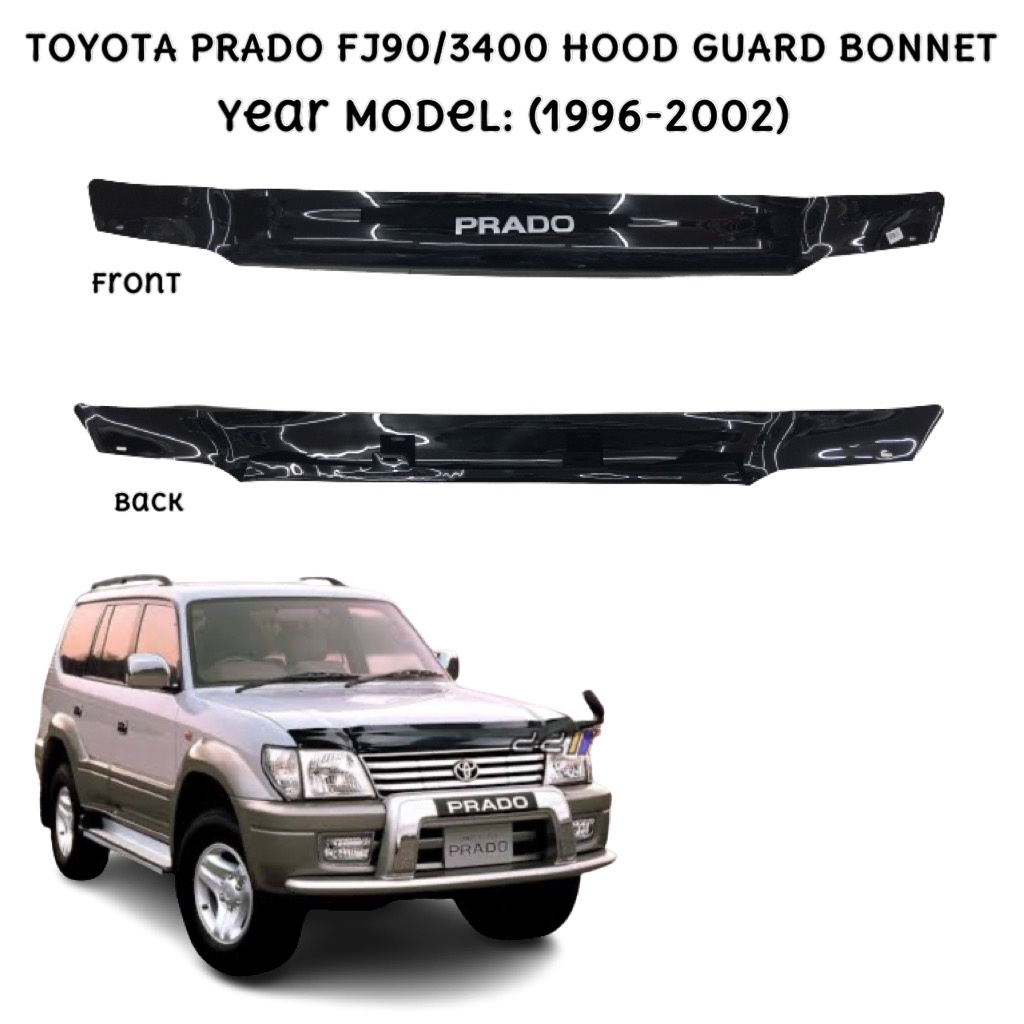 CPAO ABS Bonnet Hood Guard Deflector Cover for Toyota Land Cruiser ...