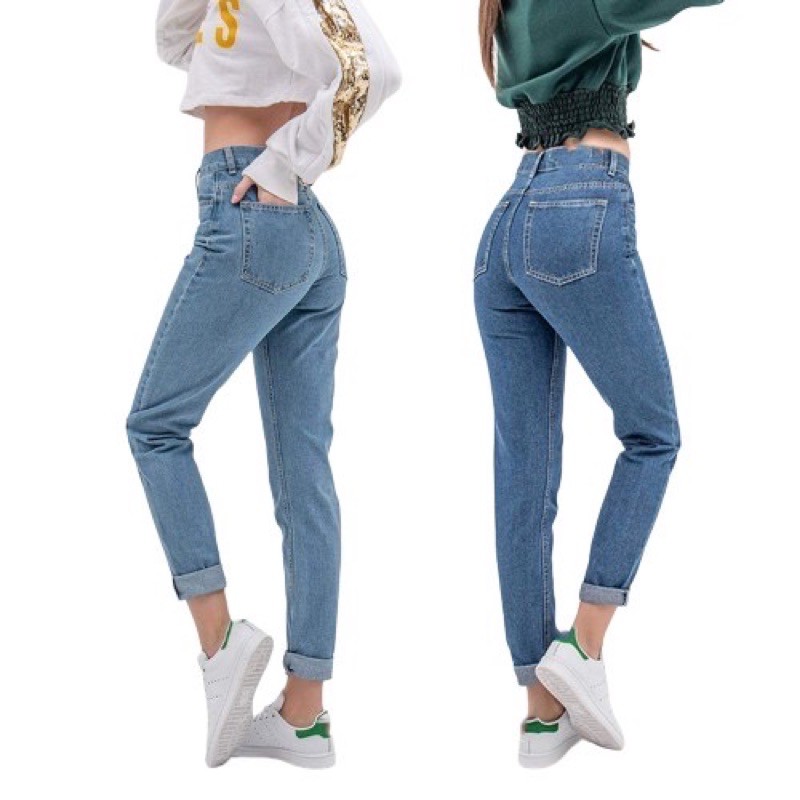 boyfriend Pants High waist(no stretchable ,need add size) | Shopee ...