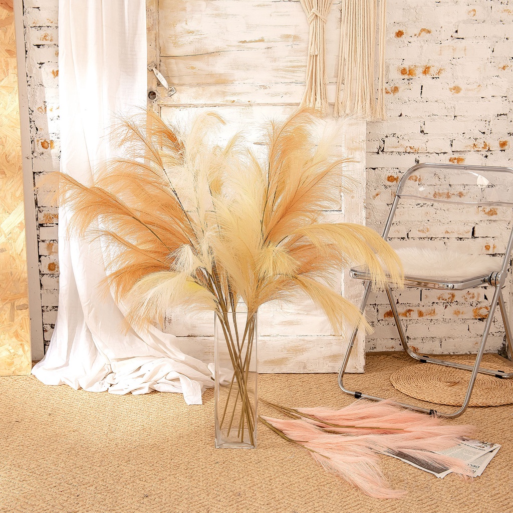 Aritficial Feathers Reed Cortaderia Selloana Pampas Grass Fabric Snags ...
