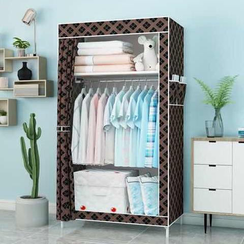 Fashion Durable Cloth Wardrobe Rack Simple Wardrobe Storage Cabinet New ...