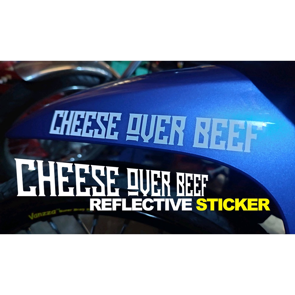 CHEESE OVER BEEF STICKER DECAL | Shopee Philippines