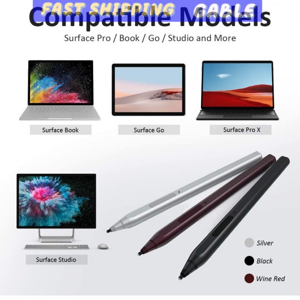 ∋ GABLE Surface Stylus Pen 4096 Pressure Sensitivity for Microsoft ...