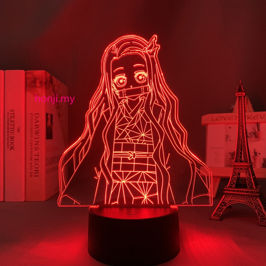 Demon Slayer Nezuko Led Light Anime for Child Bedroom Decor Night Light ...