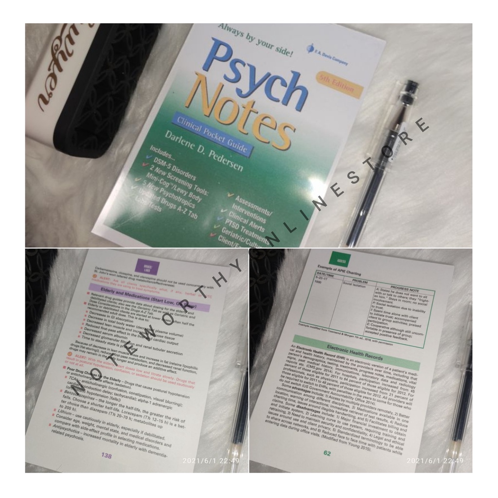F. A. Davis' Psychology Psych Notes 5th Edition Medicine Students ...