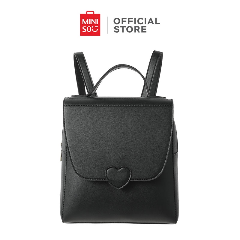 MINISO Solid Color Flap Over Backpack | Shopee Philippines