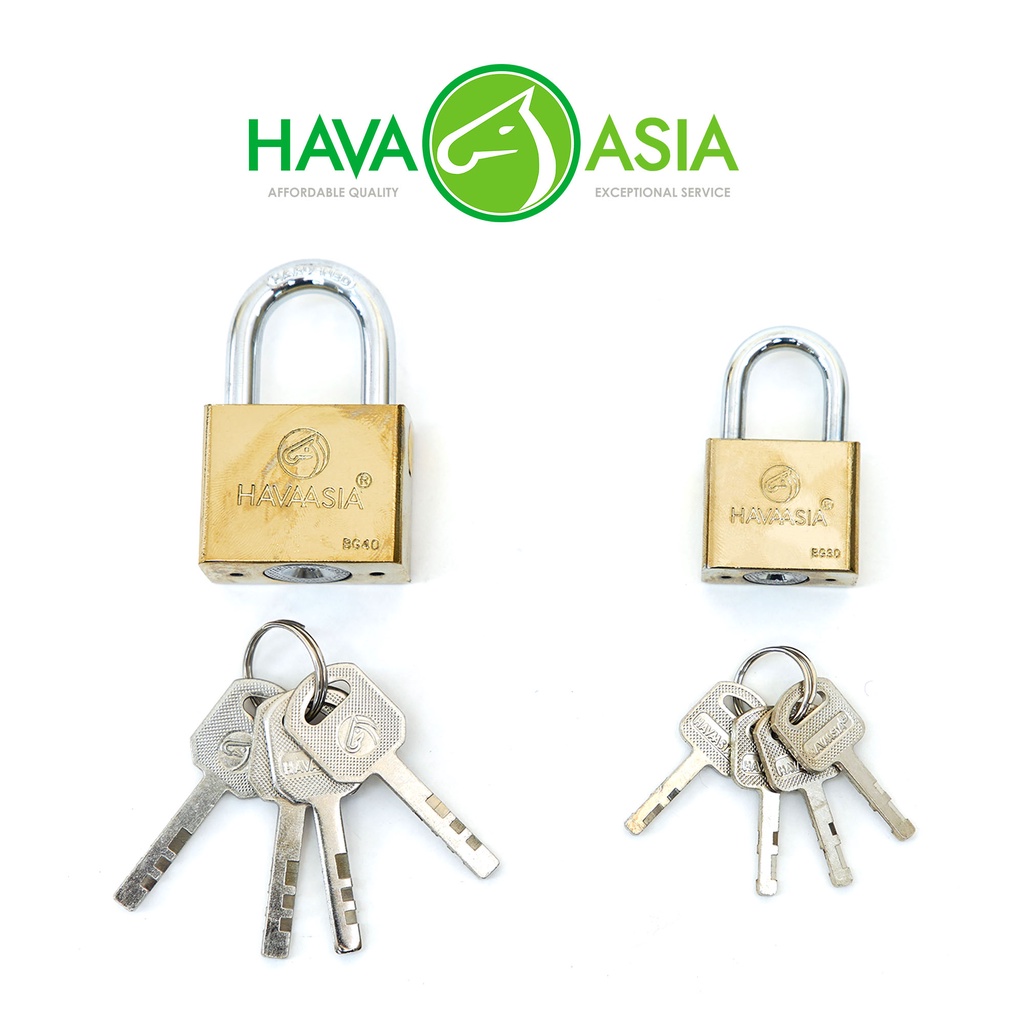 HavaAsia Brass Plated Padlock (Code: Bg) | Shopee Philippines