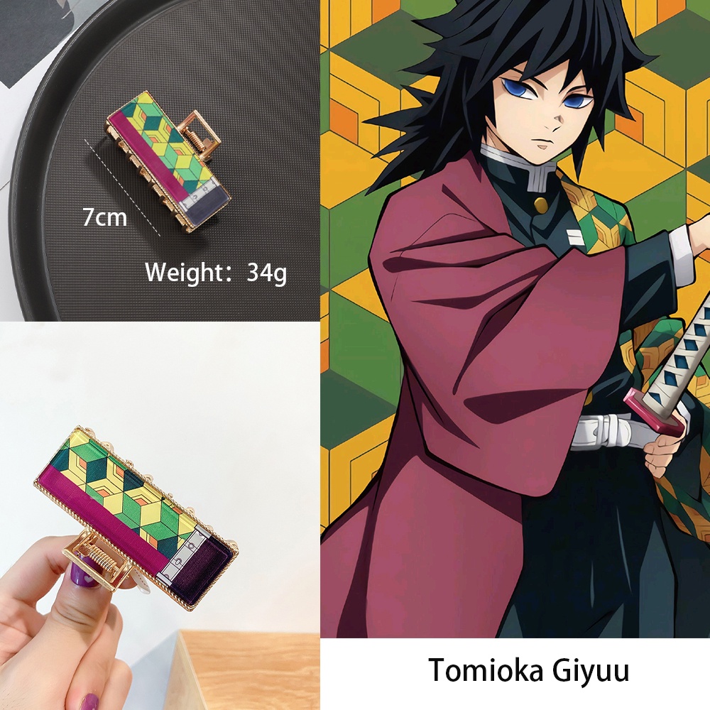 Anime Demon Slayer Metal Hair Claw Kamado Tanjirou Nezuko Hair Claw ...