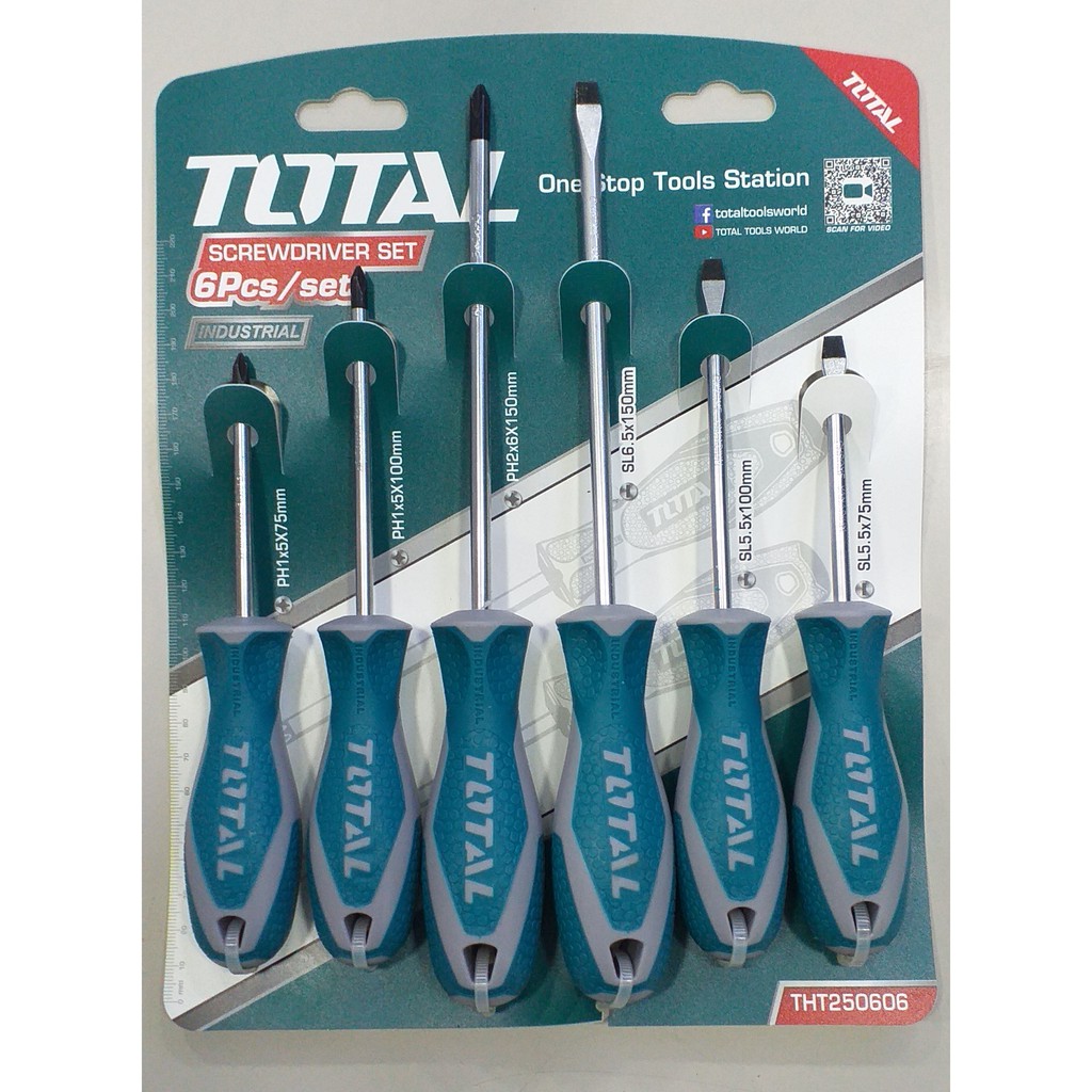 Total Screwdriver Set 6pcs (THT250606) | Shopee Philippines