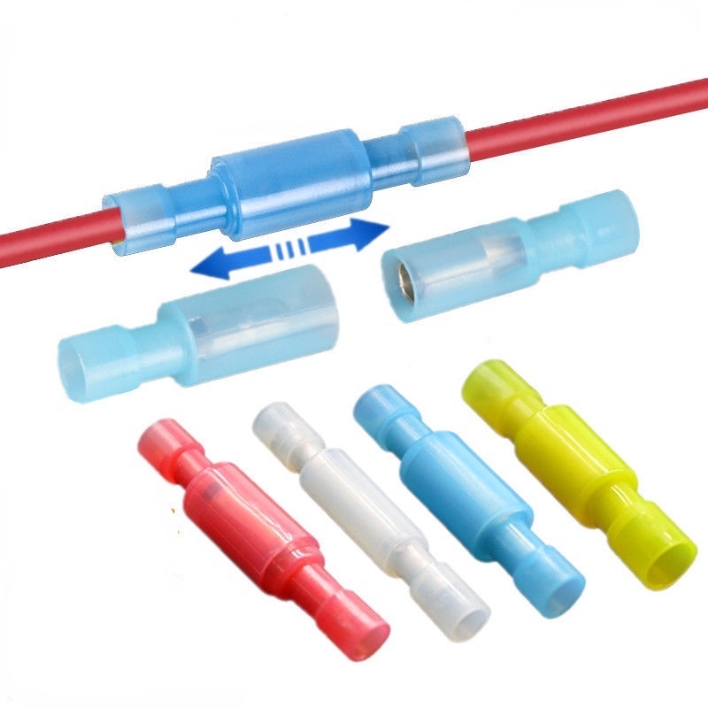 5pcs wiring terminal wire butt joint terminal plug-in nylon bullet type ...