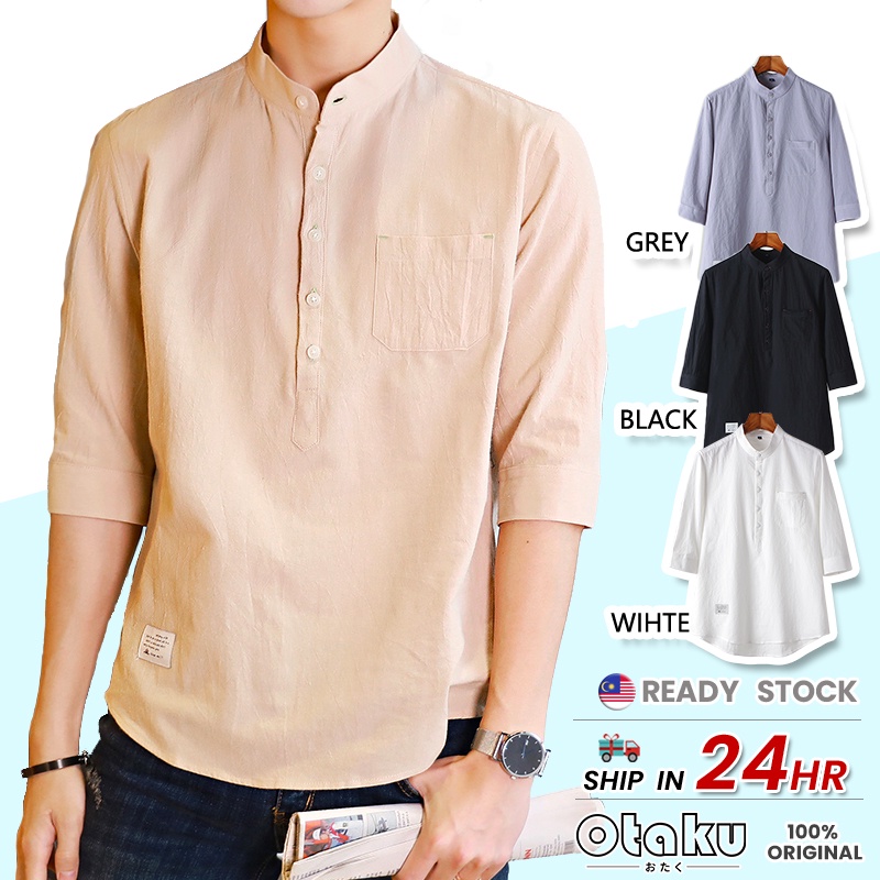 Shop chinese collar shirt for Sale on Shopee Philippines