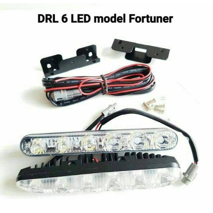 Drl LED Lights 6 Point MODEL FORTUNER DRL LED 6 Point WITH CRYSTAL LENS ...