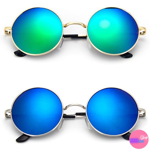 Round Sunglasses Mercury Lens Metal Frame Shopee Philippines