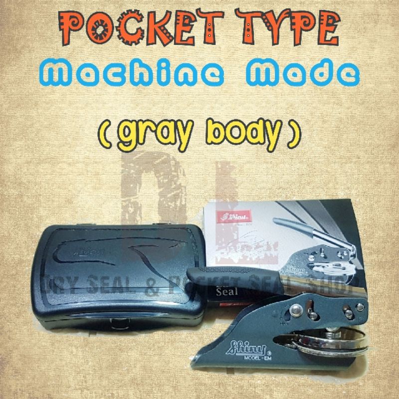 Dry Seal Pocket type (GRAY) w/ENGRAVED 1-2 DAYS MANUAL made or MACHINE ...