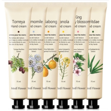 Medi Flower Bonita Garden Hand Cream Set of 6 /Torreya / Chamomile ...