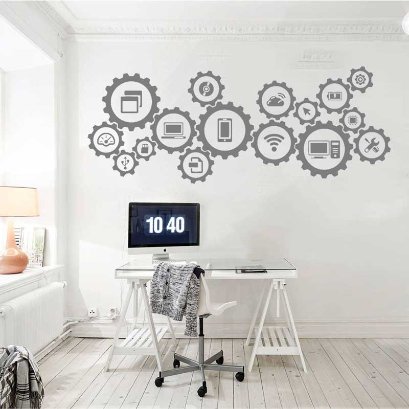 Social Media Tech Technology Wall Decals Information Technology Science ...