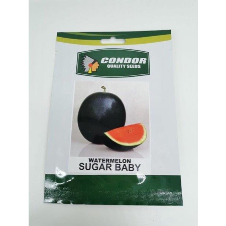 CONDOR SUGAR BABY WATERMELON SEEDS ( ORIGINAL GARDEN PACK ) | Shopee ...