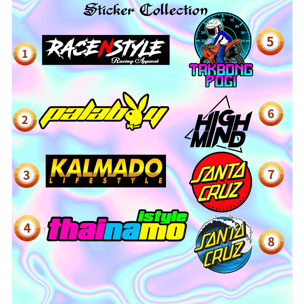 Motorcycle Sticker Vinyl Decals Race N Style palaboy kalmado sticker ...
