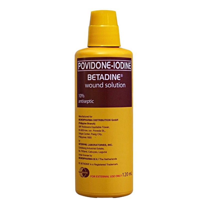 Betadine (Povidone-Iodine) Wound Solution 120mL | Shopee Philippines