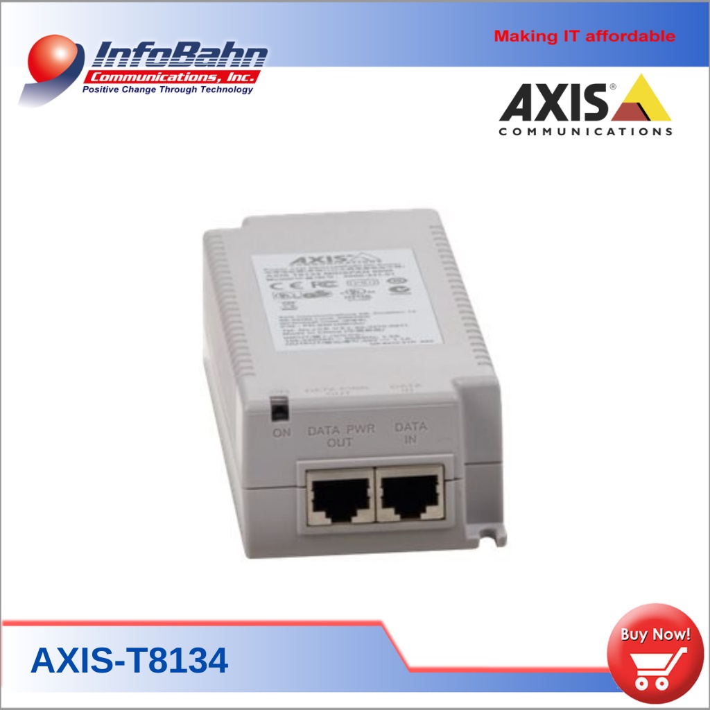 Axis T8134 Midspan 60w High Poe 1 Port Pn: 5900-334 | Shopee Philippines