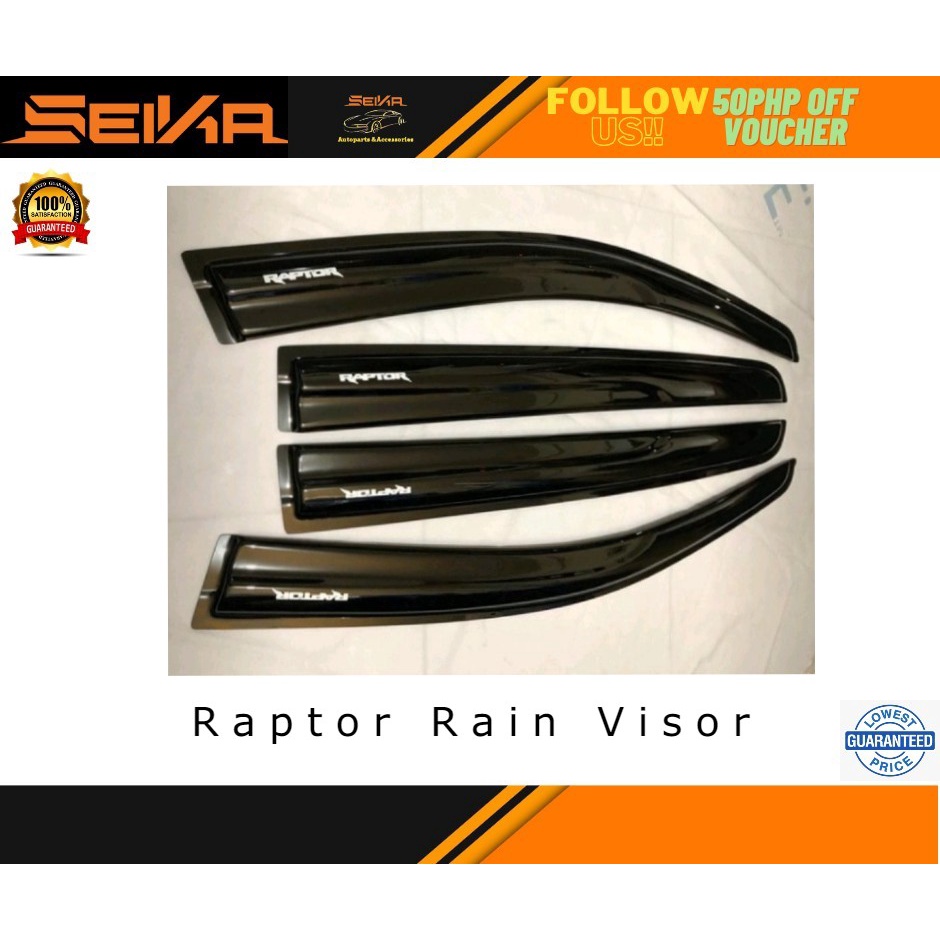 Ford Raptor Window Visor / Rain Visor ( 2018-2020 ) | Shopee Philippines