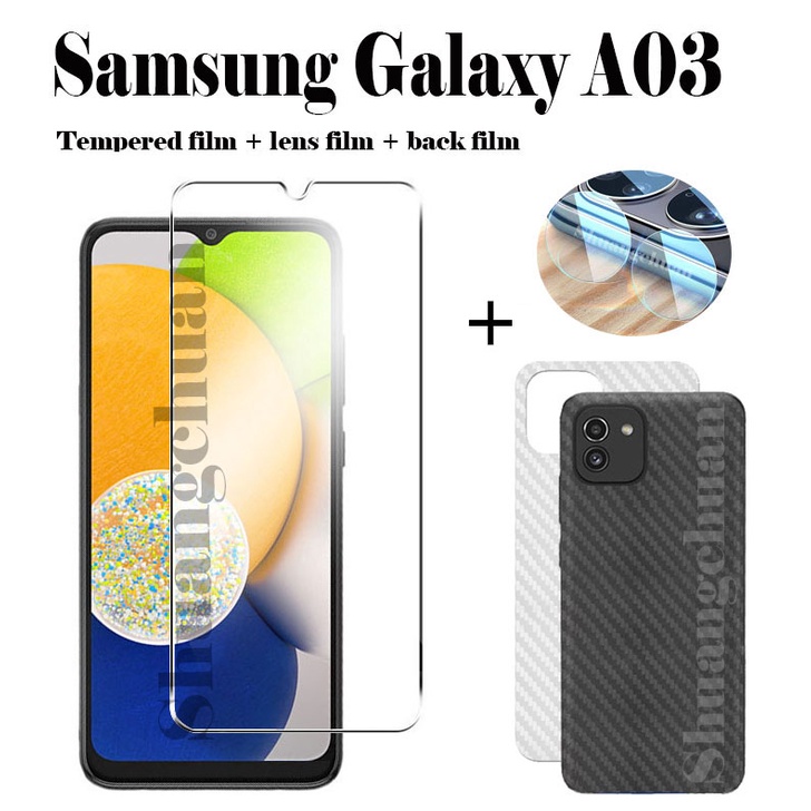 3in1 Samsung Galaxy A03 A03S A03 core A13 A02 A12 A02S A22 M32 M22 M12 ...