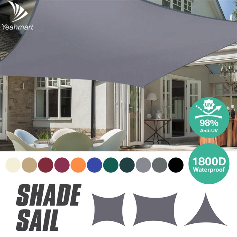 Trapal waterproof Waterproof Sun Shade Sail 98%UV block Canopy Awning ...