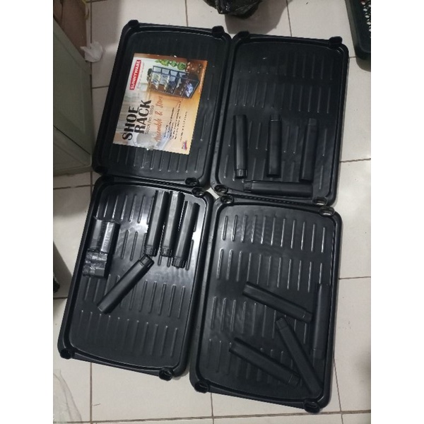 4Layer Rectangular Black Multi purpose Utility Rack | Shopee Philippines