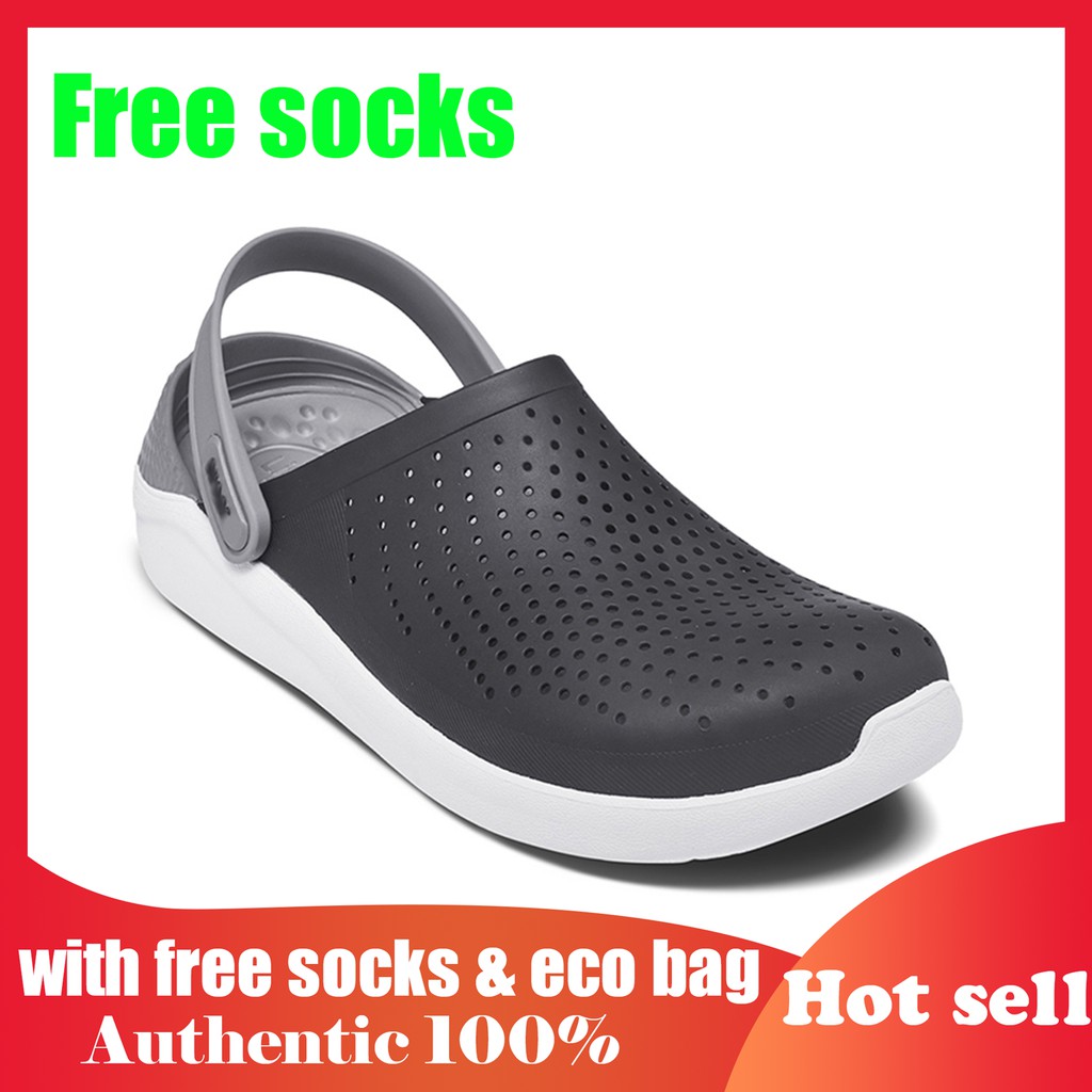 Crocs Lite Ride Slip Ons Unisex with ECO Bag for man and woman | Shopee ...