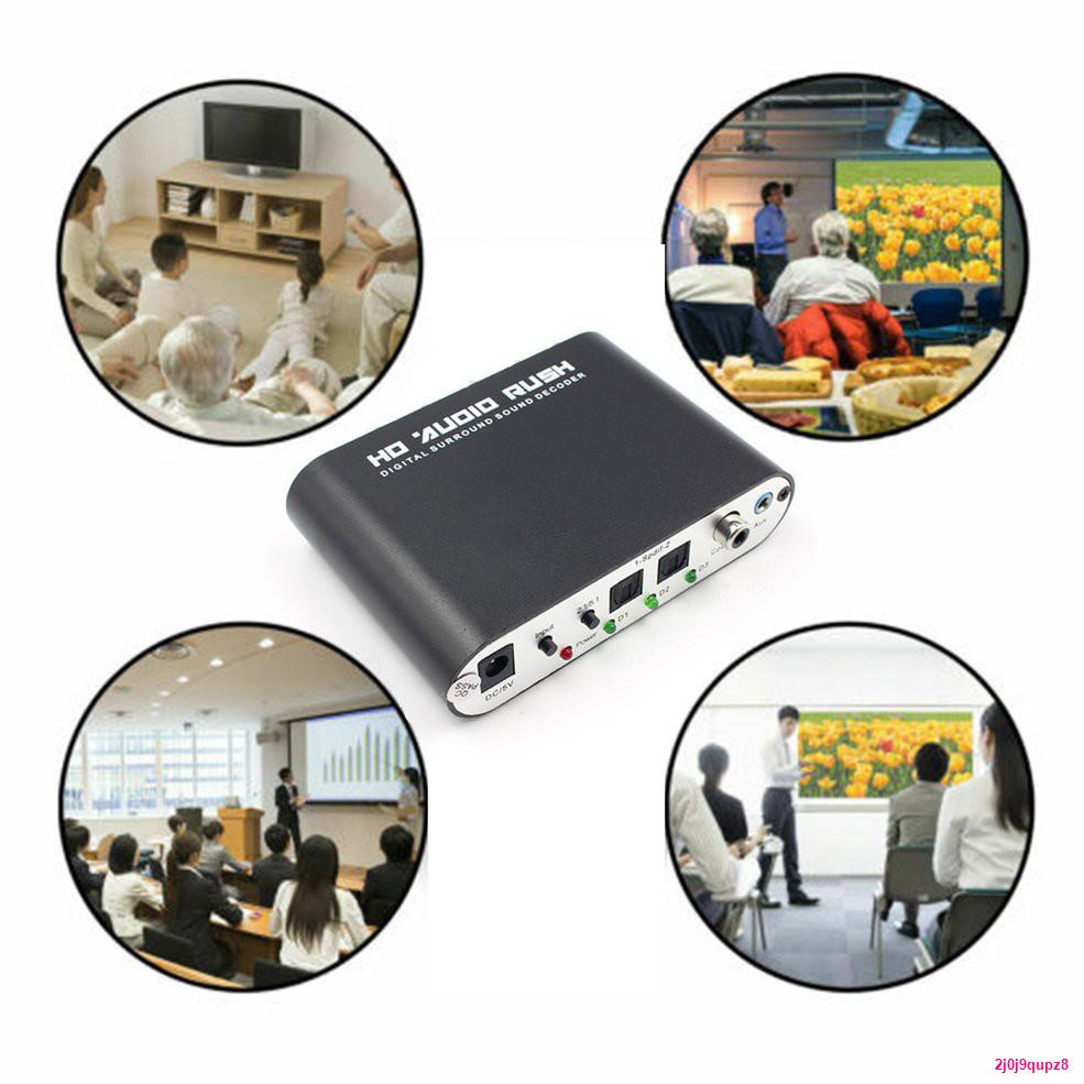 New*5.1 Channel Digital Optical Converter Ac3 Digital Decoder Converter ...