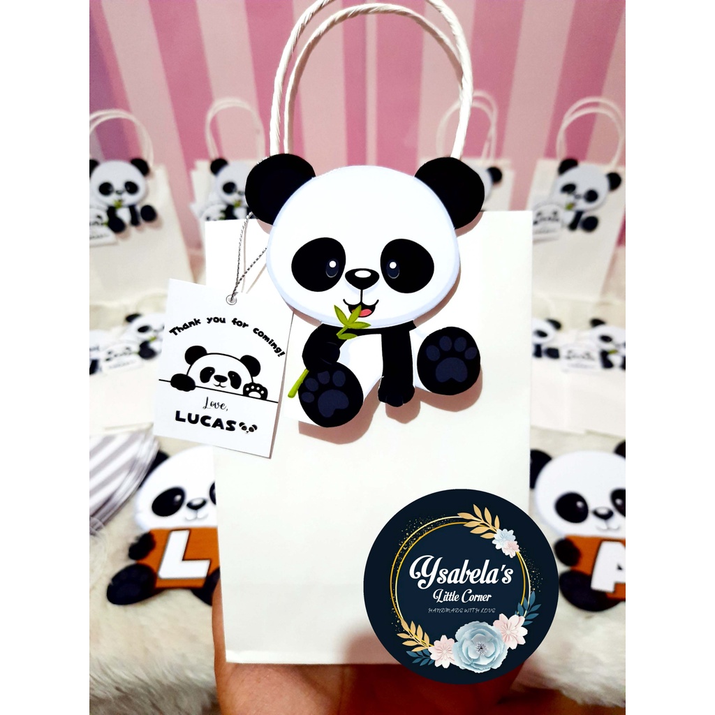 FREE TAG - Panda Theme Personalized Lootbag | Shopee Philippines