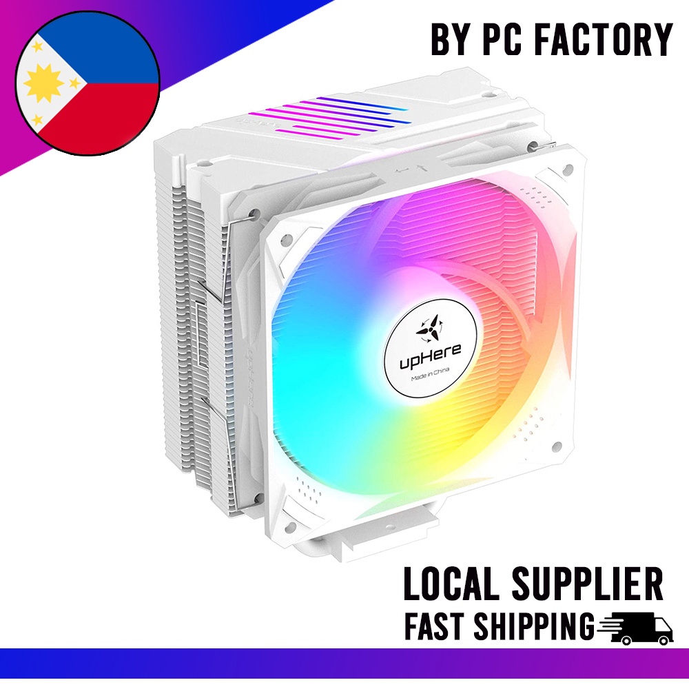 UPhere ARGB + PWM WHITE CPU tower cooler | Intel and AMD | Shopee ...