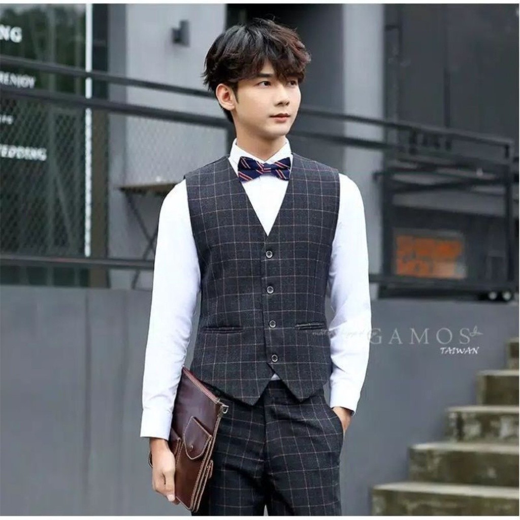 PRIA Formal vest / Men's vest / Box vest | Shopee Philippines