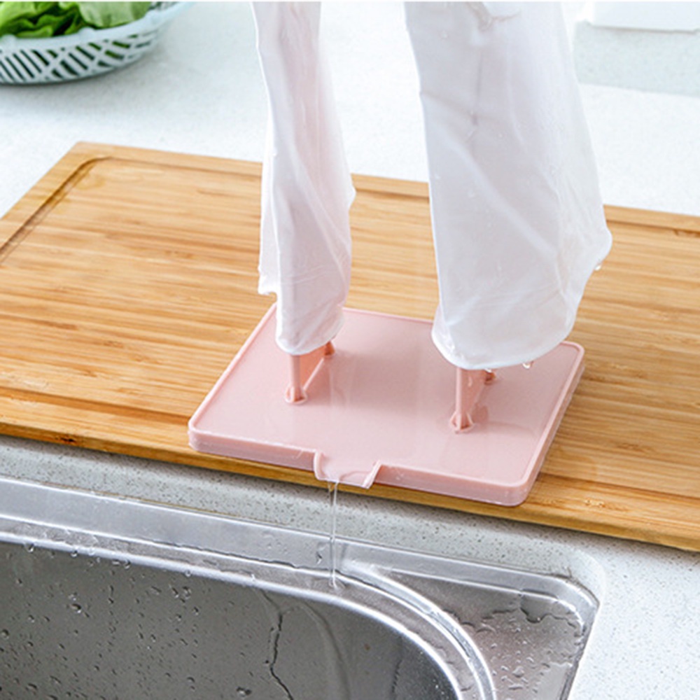 Kitchen Rubber Gloves Rack Toilet Gloves Stand Holder Glove Towel Cloth ...