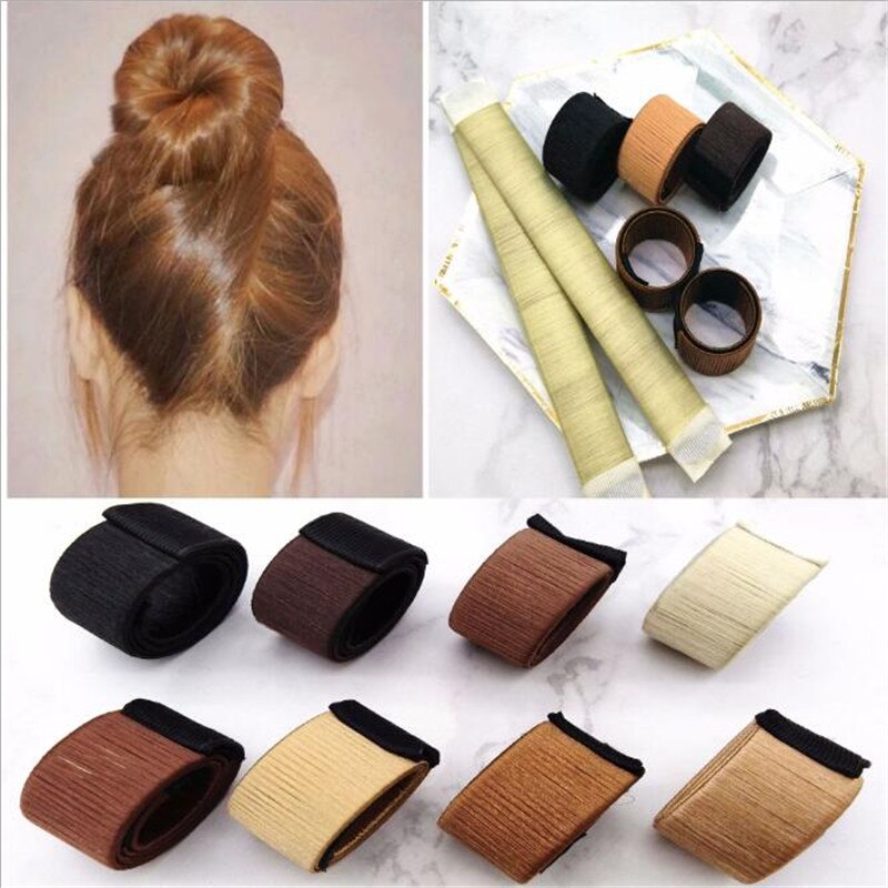 1PC Hair Accessories Synthetic Wig Donuts Bud Head Band Ball Braider ...