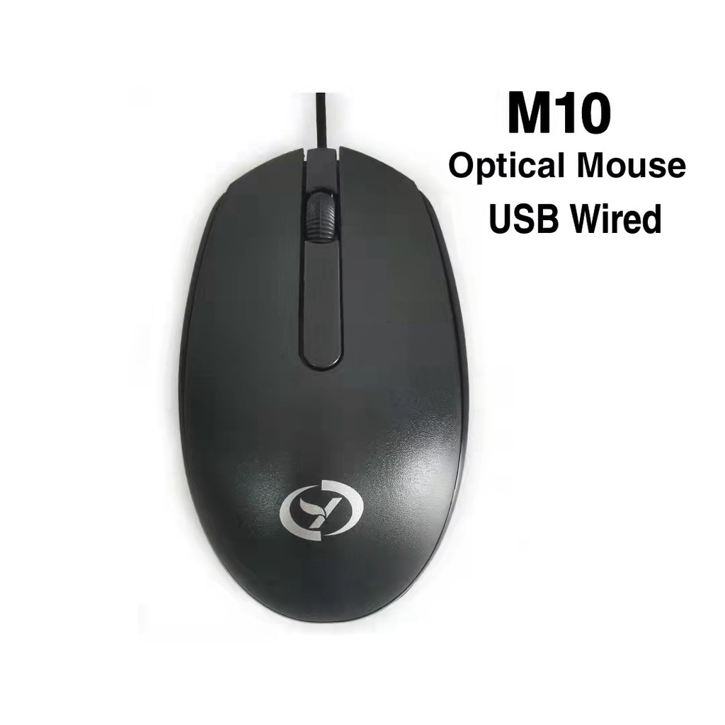 M10 USB wired optical mouse for office home laptop pc tv cctv | Shopee ...