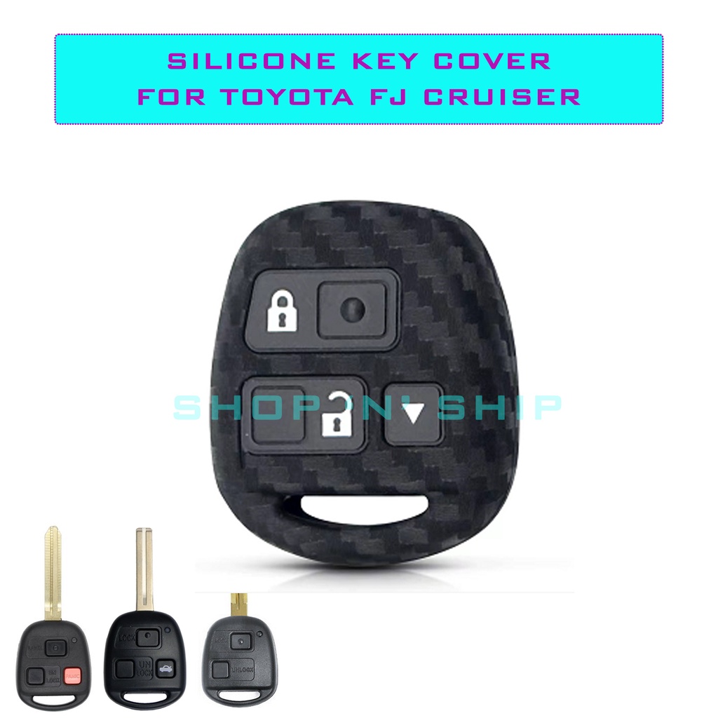 FJ Cruiser / Rav4 Carbon Fiber Silicone Key Cover / 1 piece | Shopee ...